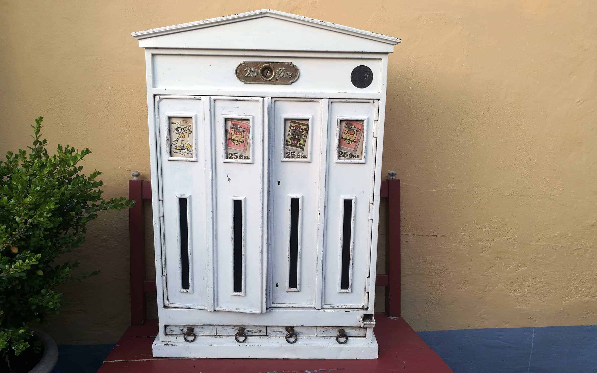 Nyt projekt: Wistoft 4 kolonne vareautomat – Restaurering af automater