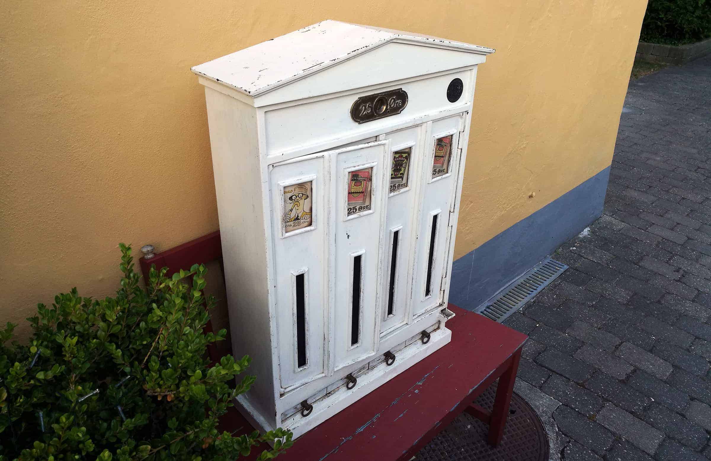 Nyt projekt: Wistoft 4 kolonne vareautomat – Restaurering af automater